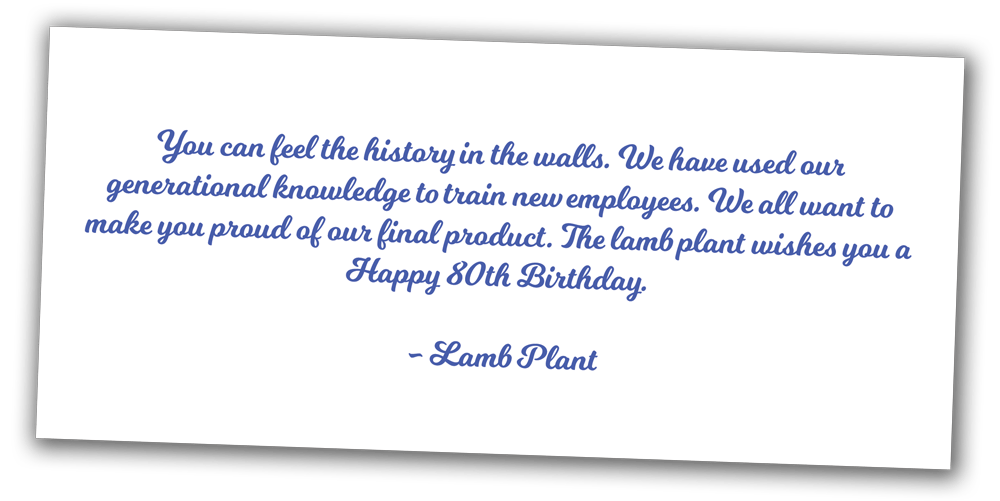 Happy 80th Birthday | Wolverine Packing Co.